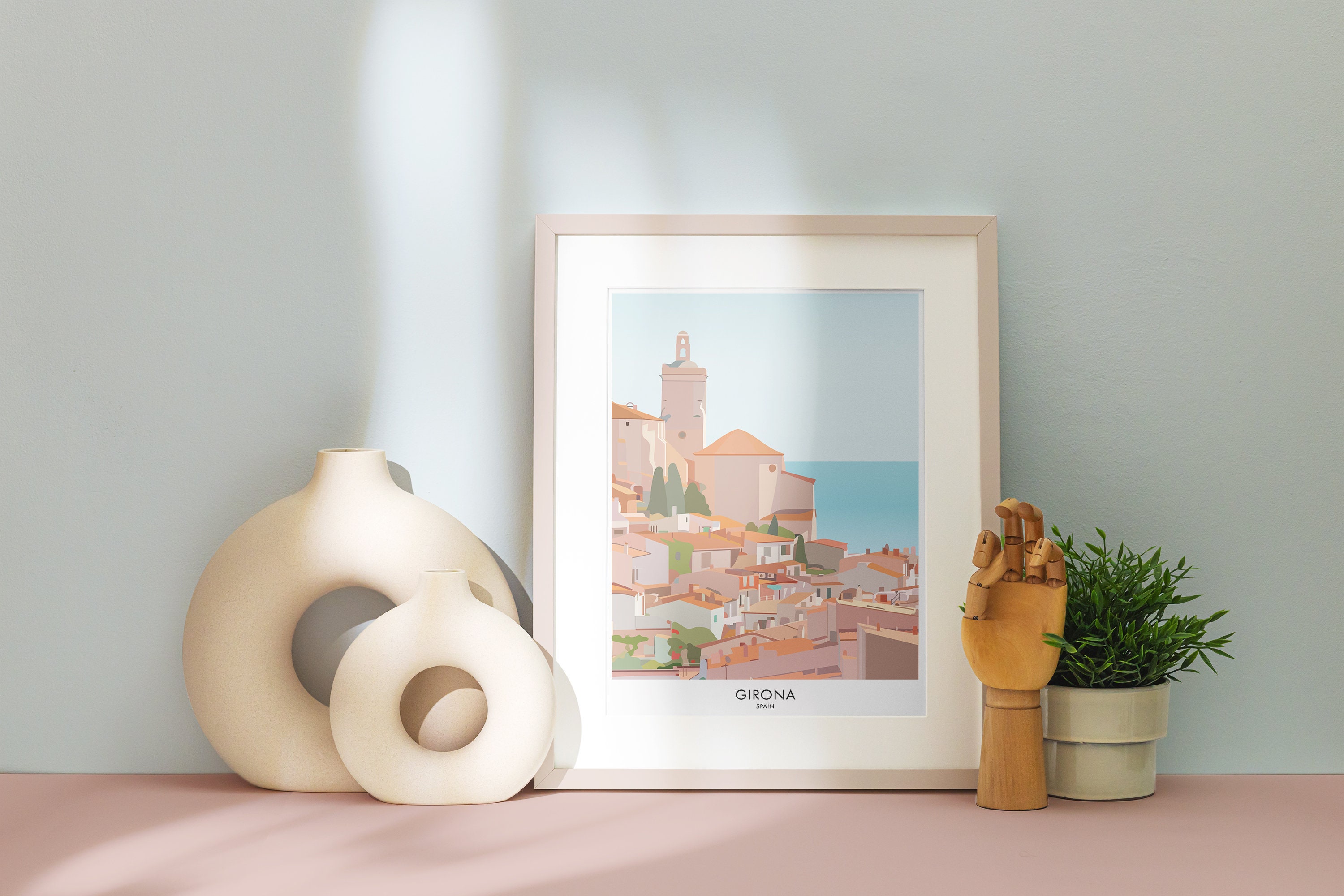 Girona, Spain Print. Spanish Travel Print, Art Poster. - Etsy UK