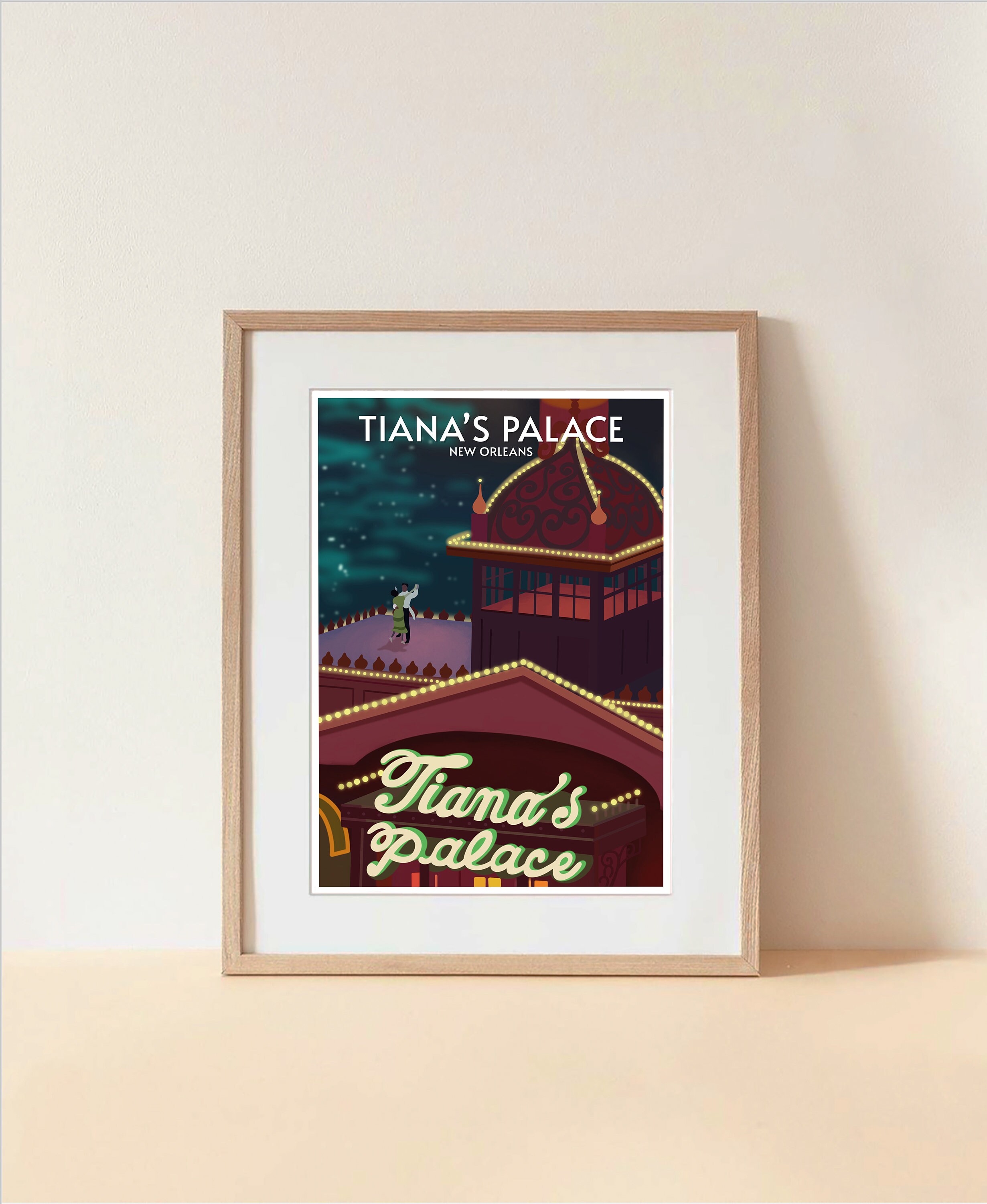 Tiana's Palace Travel Print: Princess and the Frog Movie Poster - Etsy