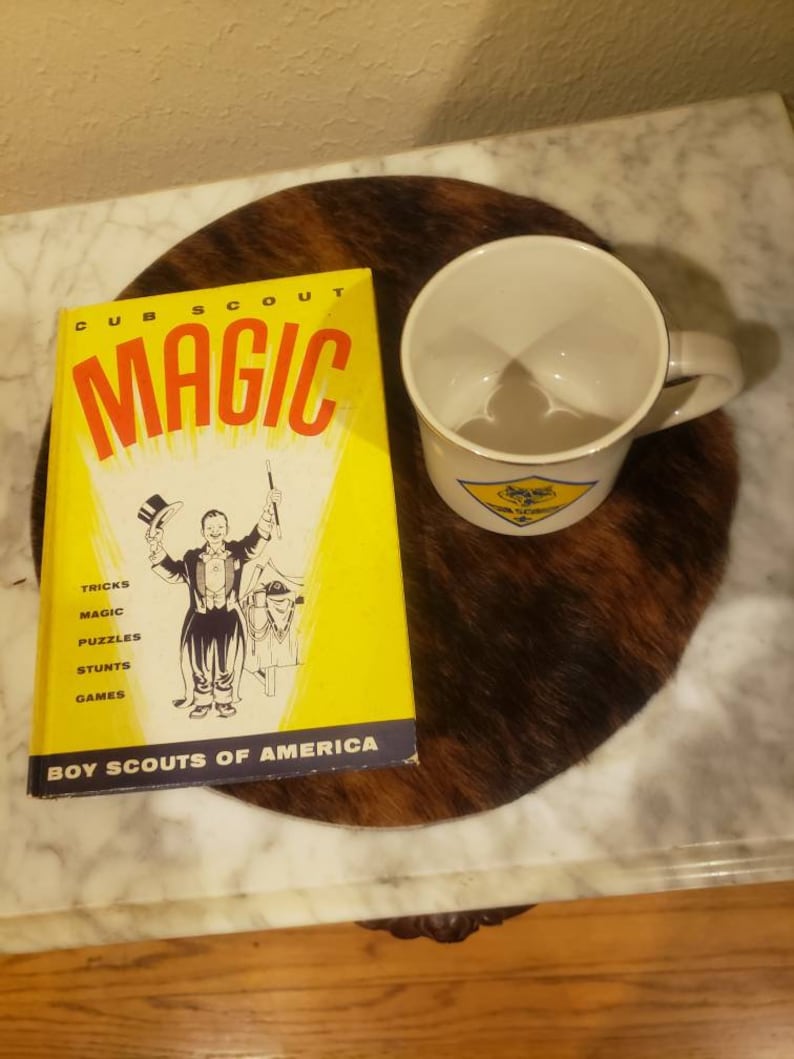 Cub Scout Mug, Cub Scout Magic Book Copyright 1960 Free Shipping ...