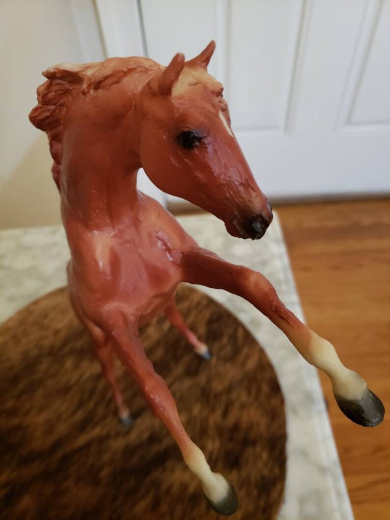 Peter Stone Rearing Stallion Model Horse 9677 Very Rare 1998 - Etsy