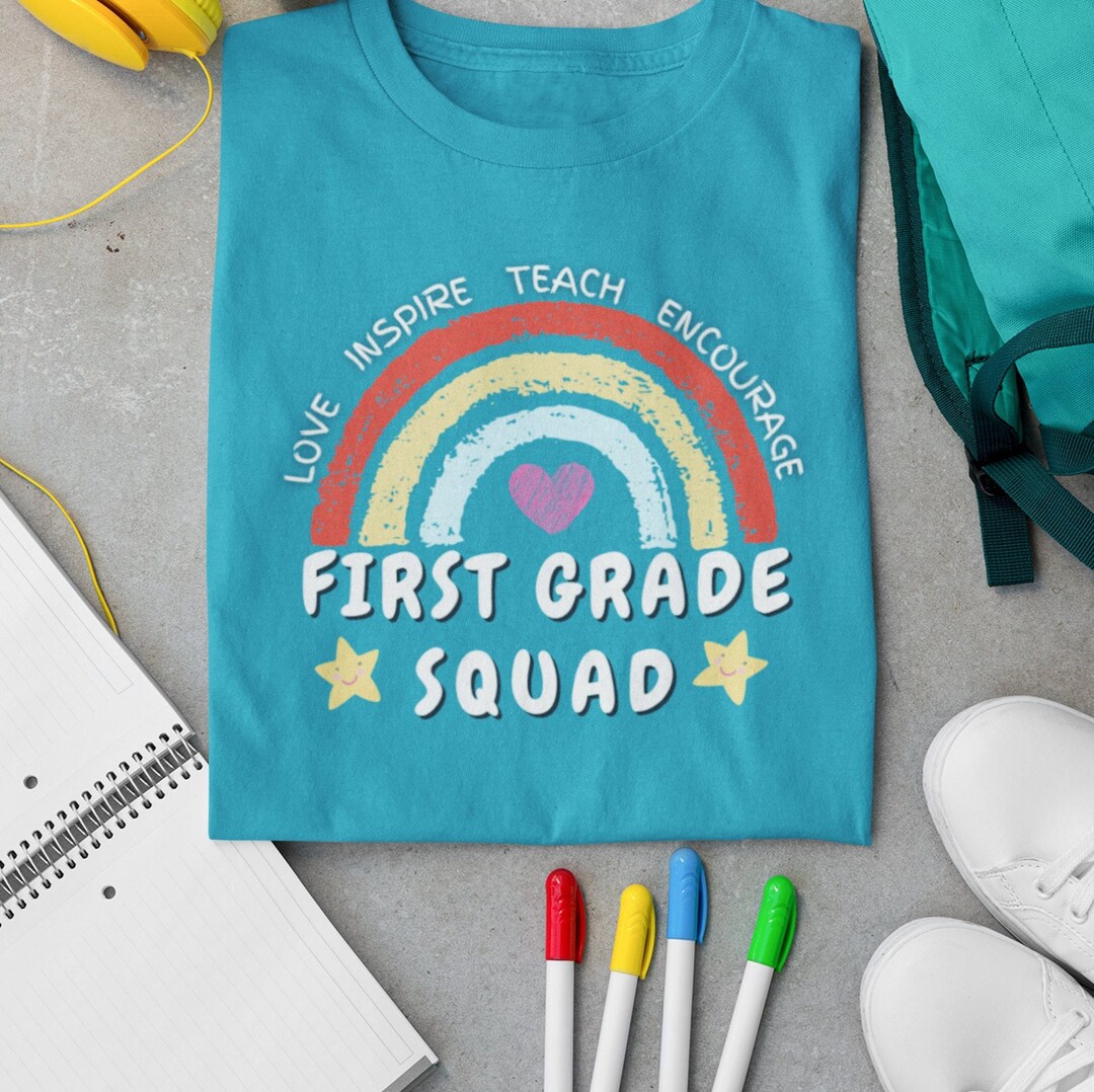 First Grade Squad Teacher Shirt, 1st Grade Squad Shirt, First Grade ...