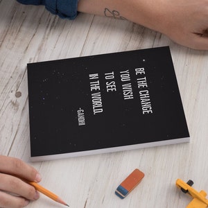 Be the Change You Wish to See in the World Journal, Gandhi Hardcover ...