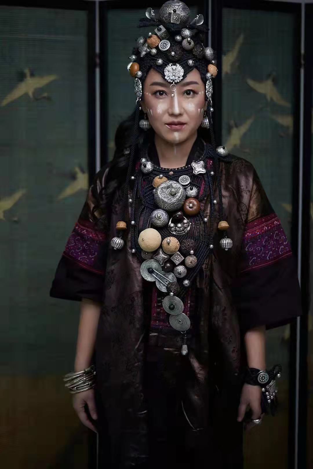 Hmong Silver Necklace,vintage Hood,earrings,bracelet,lucky Symbol ...