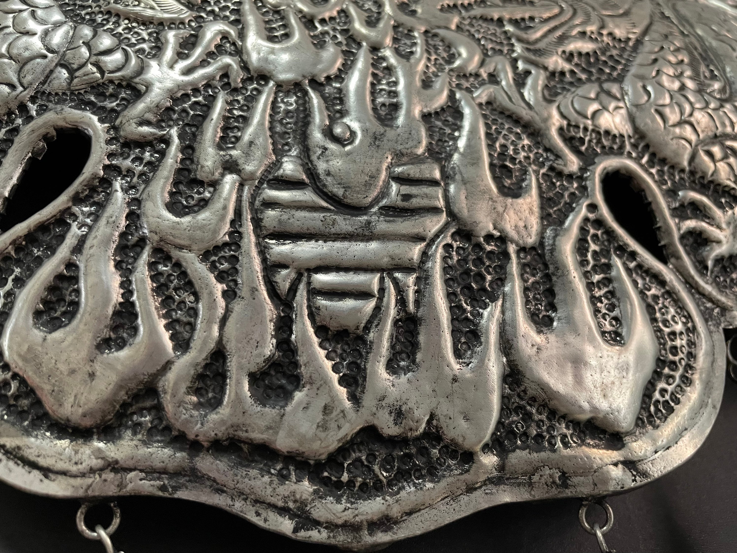 Hmong Silver Charm Necklace,vintage ,lucky Symbol Design,sweater ...