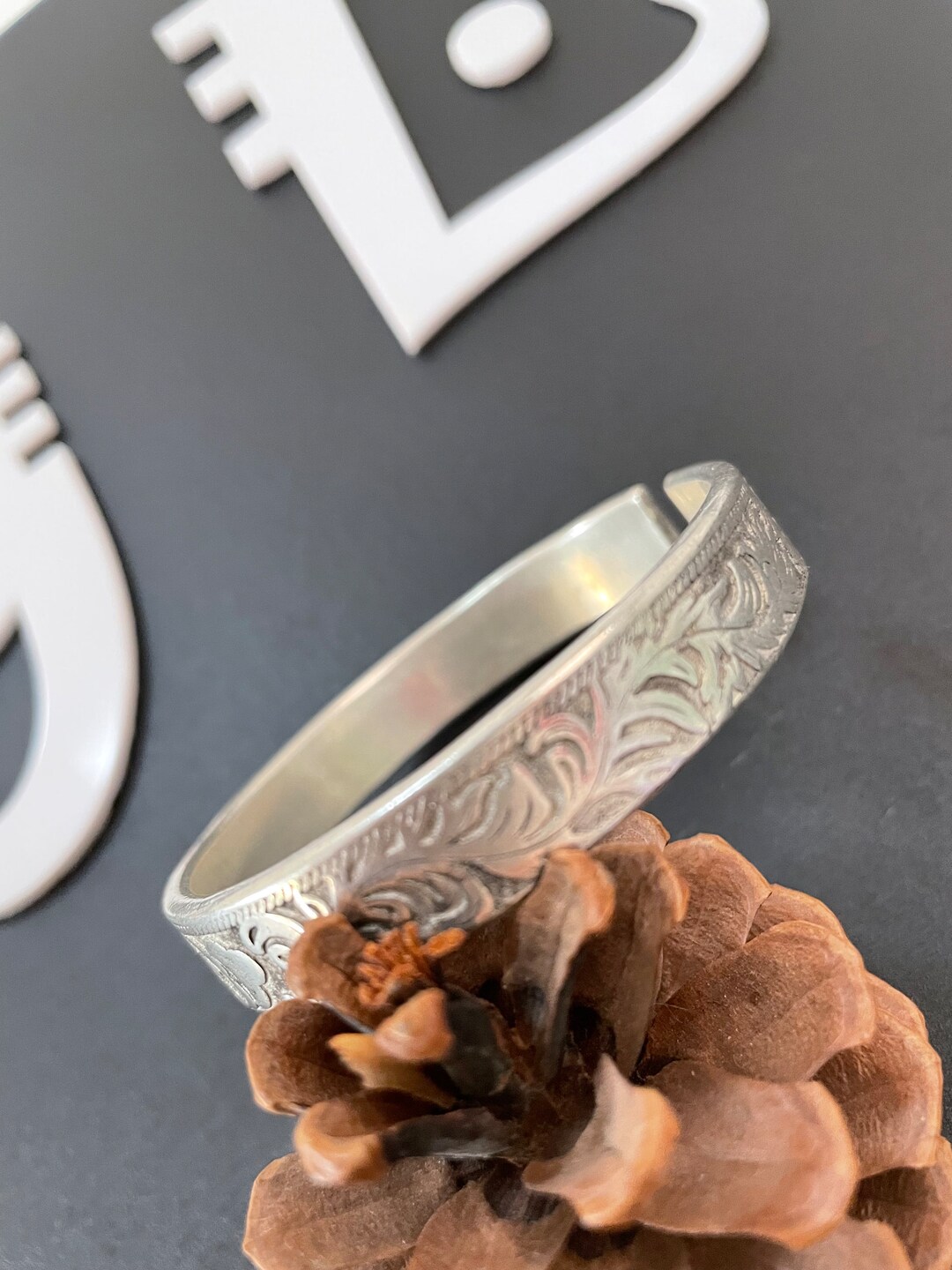 One Pair Hmong Silver Bracelet,vintage, Dragon Design,miao Silver ...