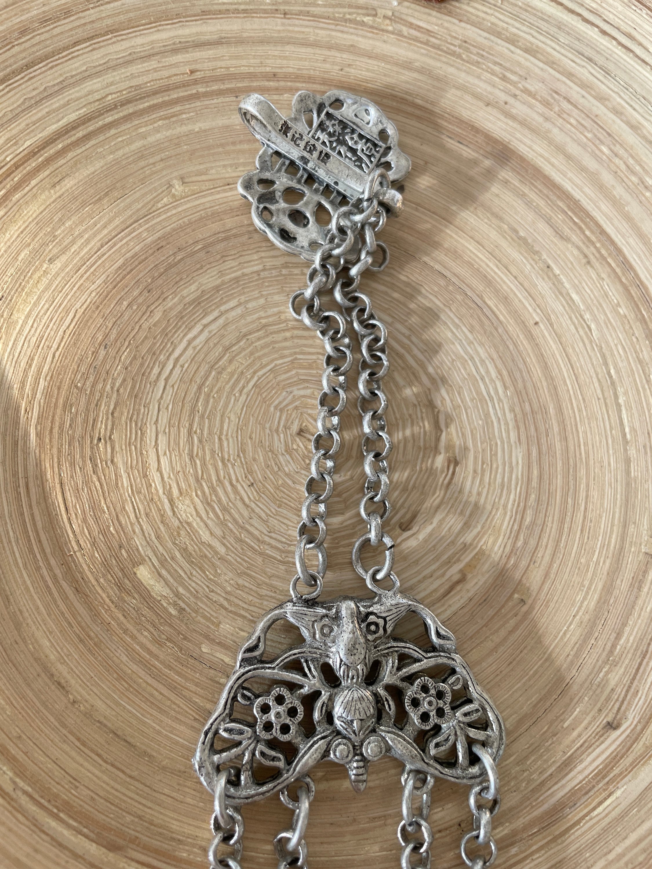 Hmong Silver Pandent,vintage, Lucky Symbol Design,sweater Detective ...