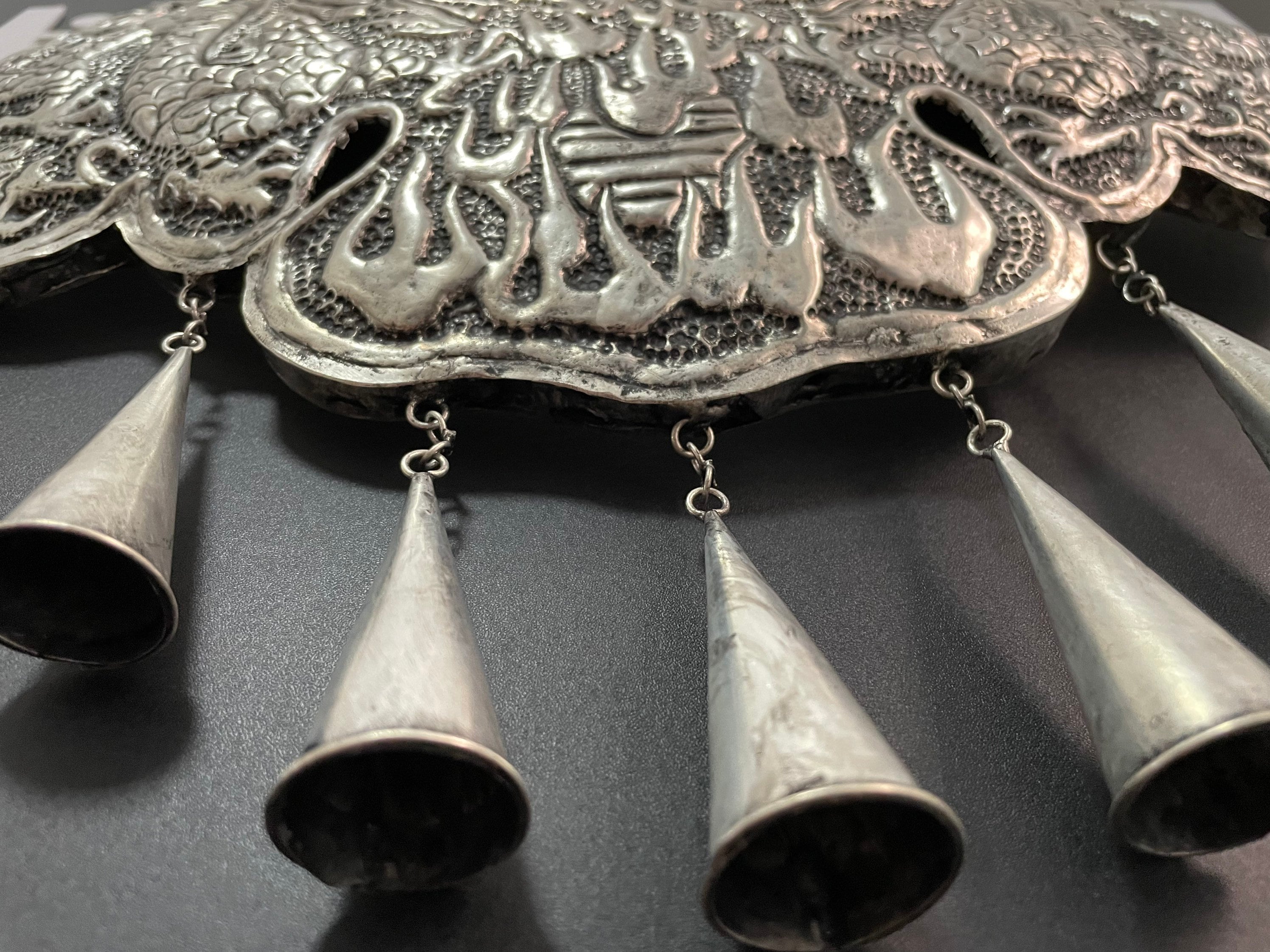 Hmong Silver Charm Necklace,vintage ,lucky Symbol Design,sweater ...