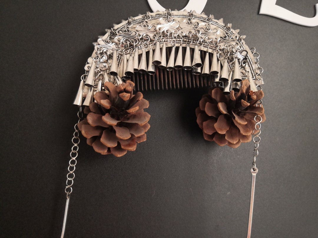 Hmong Silver Pandent,vintage Comb Decoration ,sweater Detective,miao ...