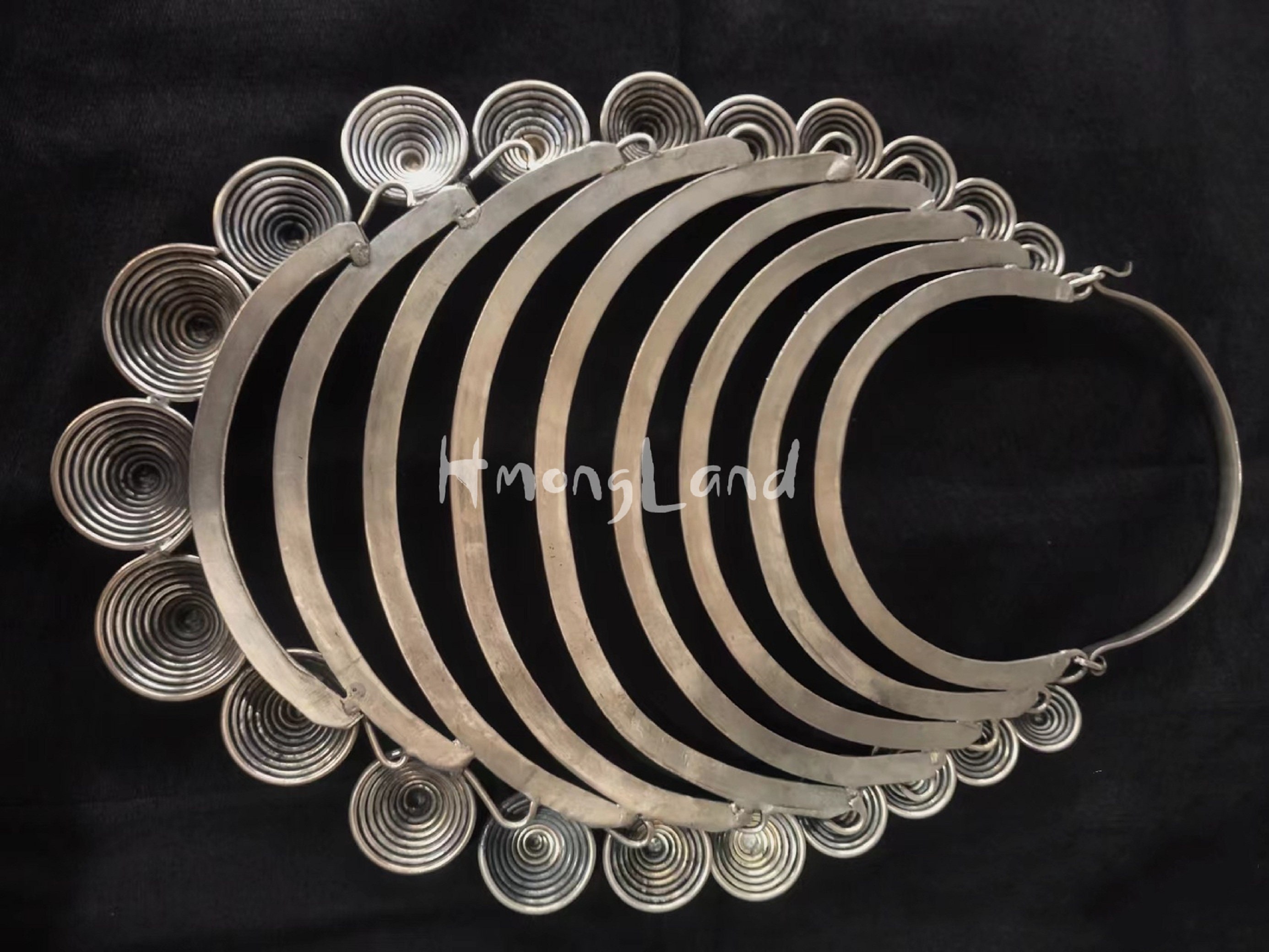 Hmong Silver Charm Necklace,vintage ,lucky Symbol Design,sweater ...