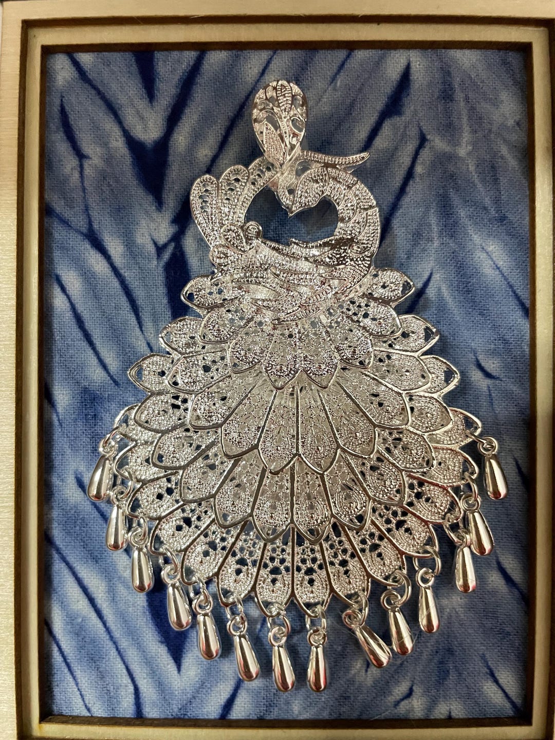 Custom Hmong Silver Fridge Magnet, Batik Fabric,hmong Silver ...