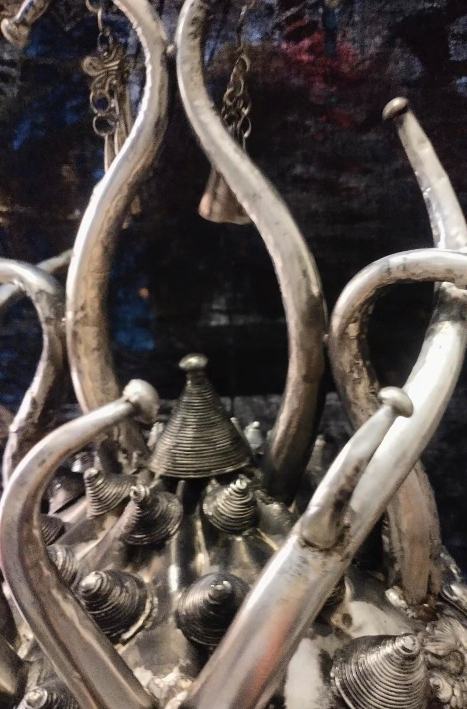 Hmong Silver Drama Hood,vintage Hood,lucky Symbol Design,sweater ...