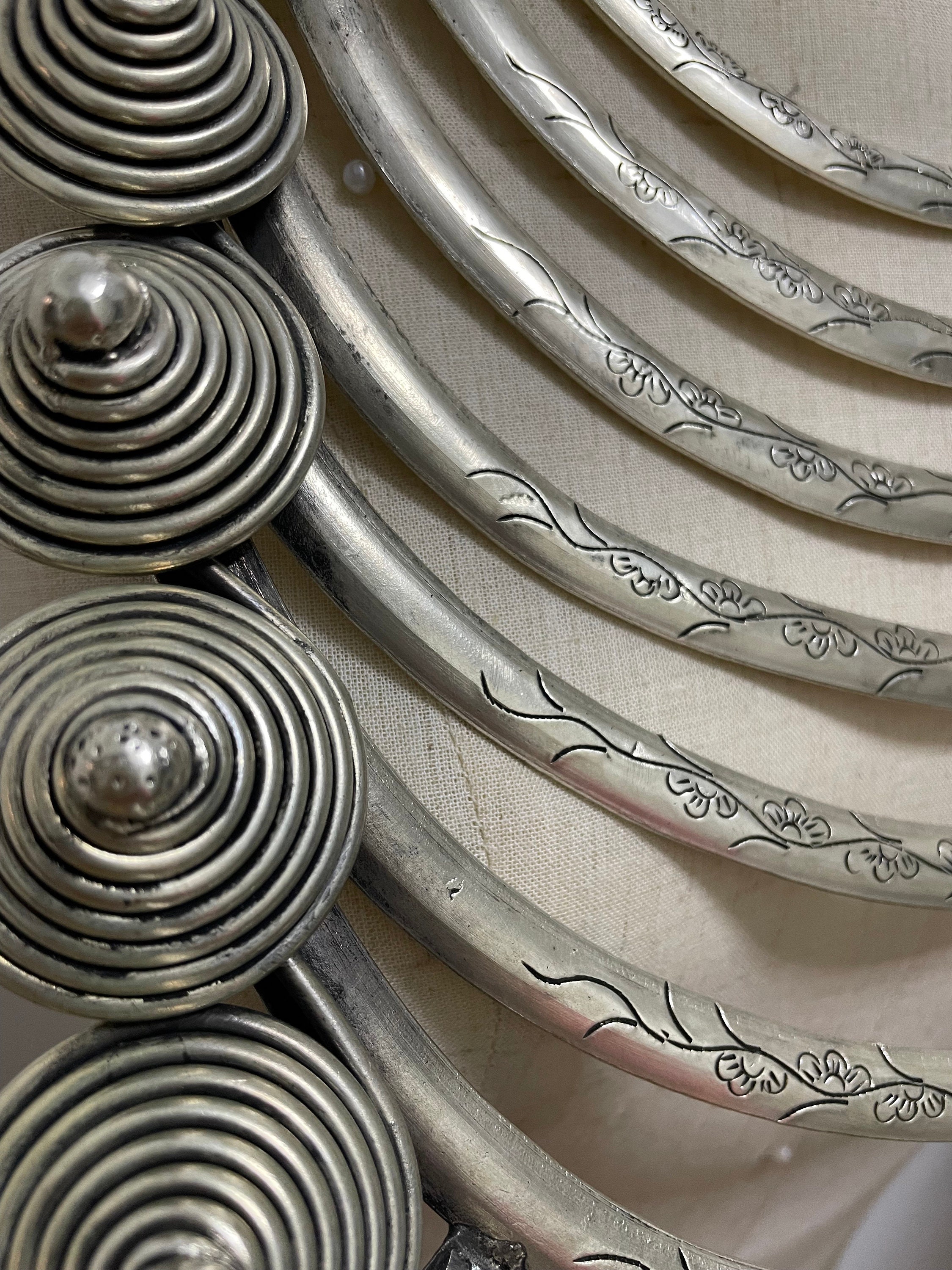 Hmong Silver Charm Necklace,vintage ,lucky Symbol Design,sweater ...