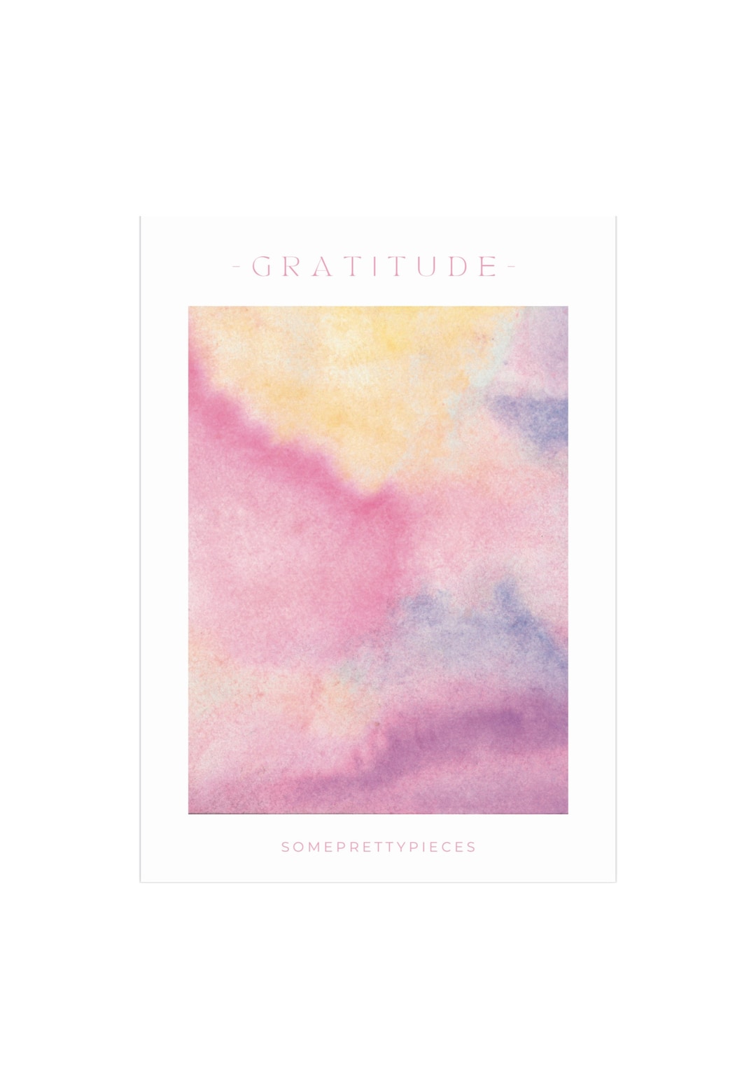 Gratitude + Attract Poster Set/ Art/ Digital Art/ Valentine's Day ...
