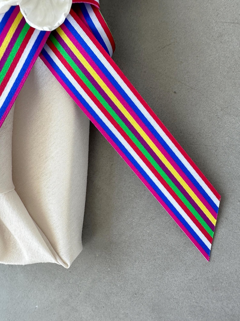 Ivory Fabric Bojagi Gift Wrap Set: Reusable Wrapping Kit, Saekdong - Etsy