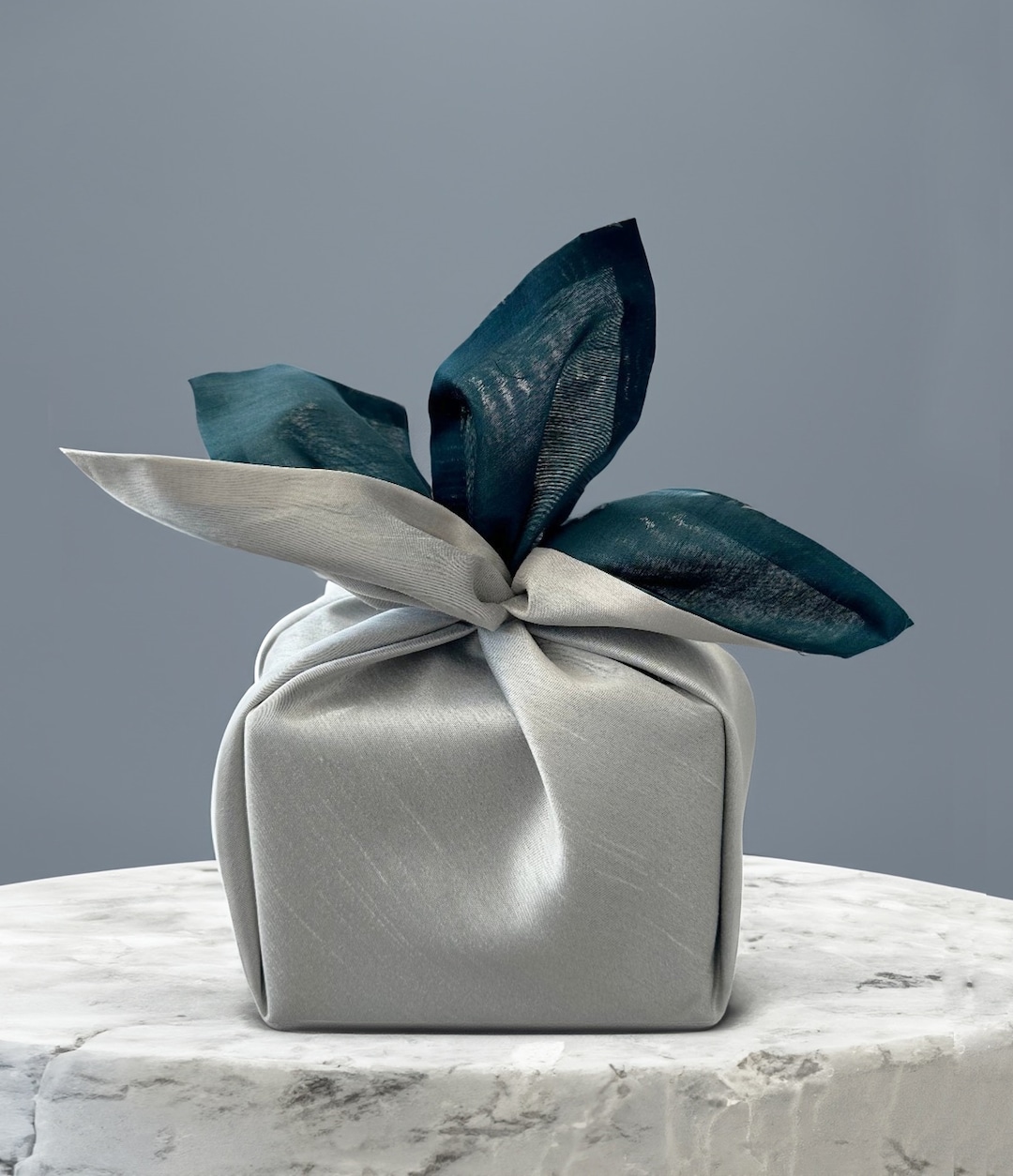 Deep Green & Ivory Korean Traditional Fabric, Korean Gift Wrap, Bojagi ...