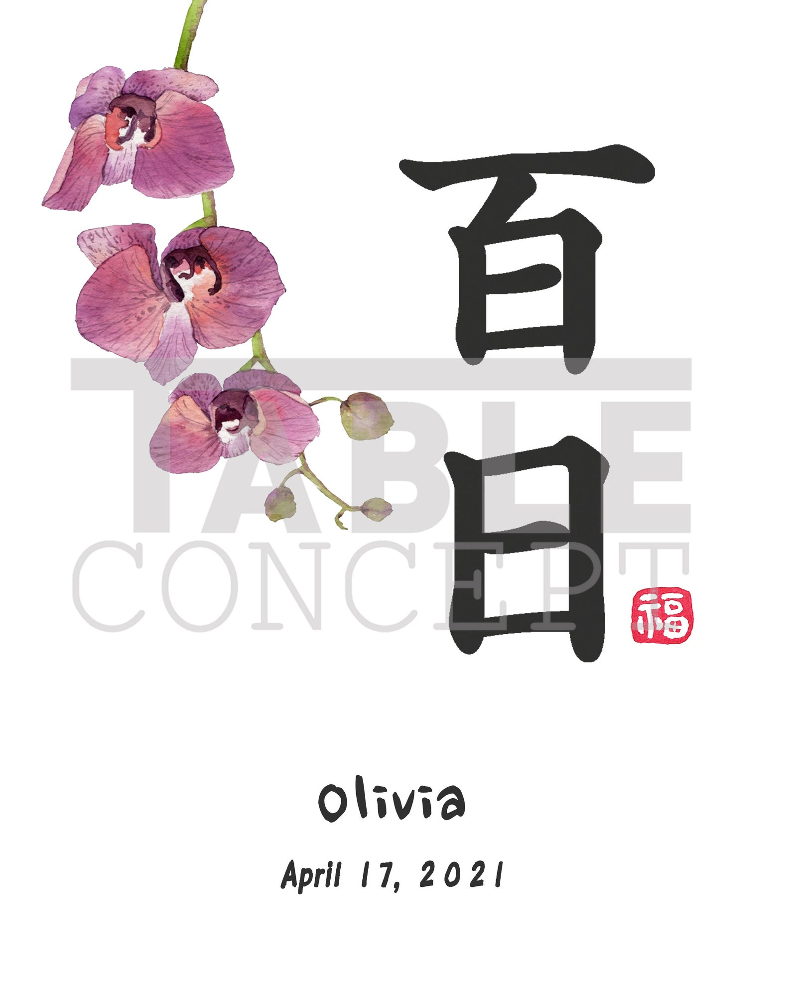 100 Days Korean Bakil백일白日 Party Baekil Janchi Korean | Etsy