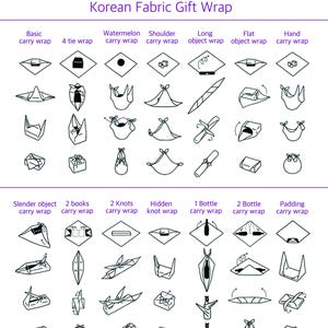 Orange & Ivory Korean Traditional Fabric, Korean Gift Wrap, Bojagi ...