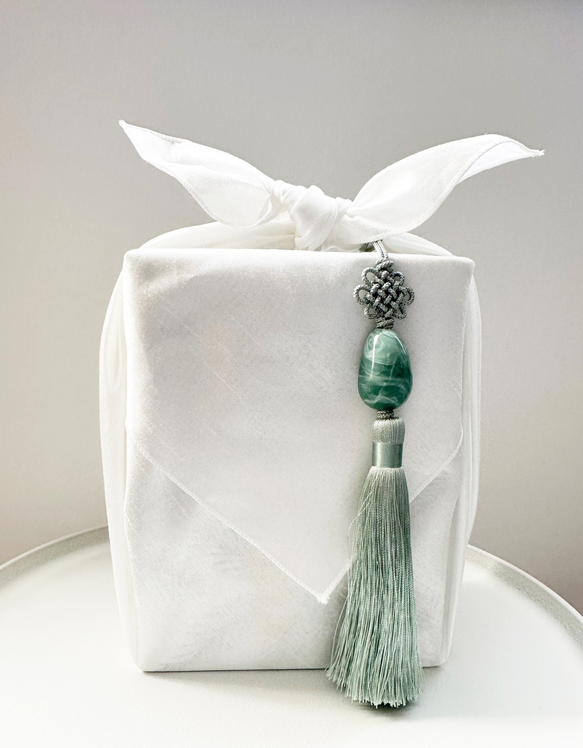 Korean Traditional Gemstone Norigae Tassel, Bojagi Gift Accessory ...