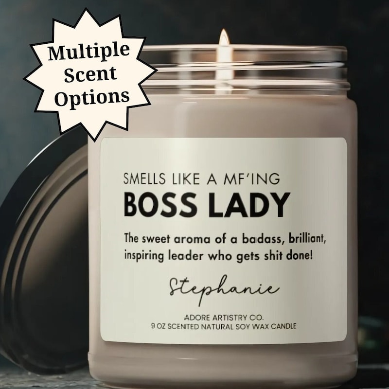 The Boss Lady Candle - Etsy