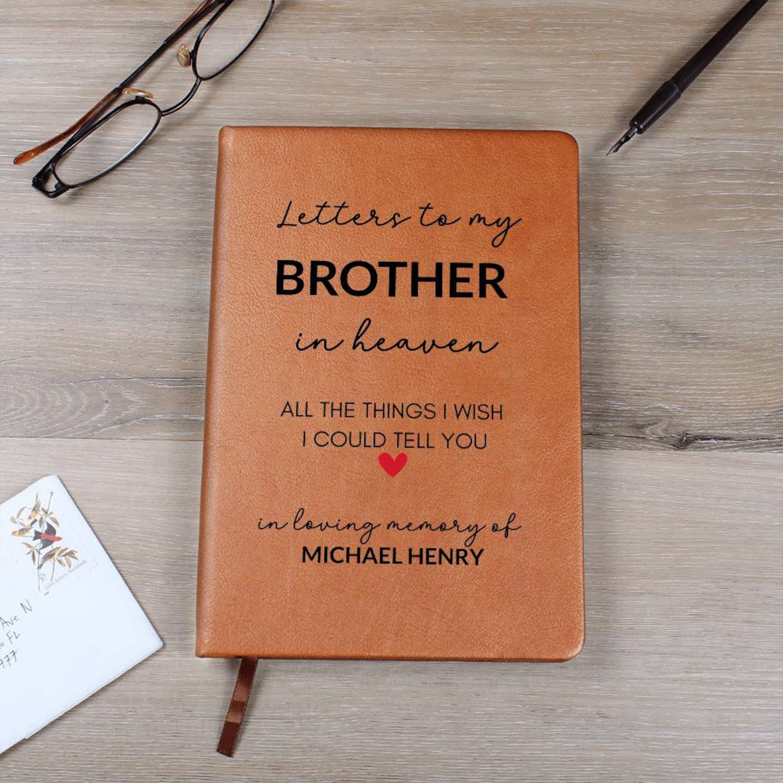 Loss of Brother Grief Journal Letters to My Brother in Heaven Sibling ...