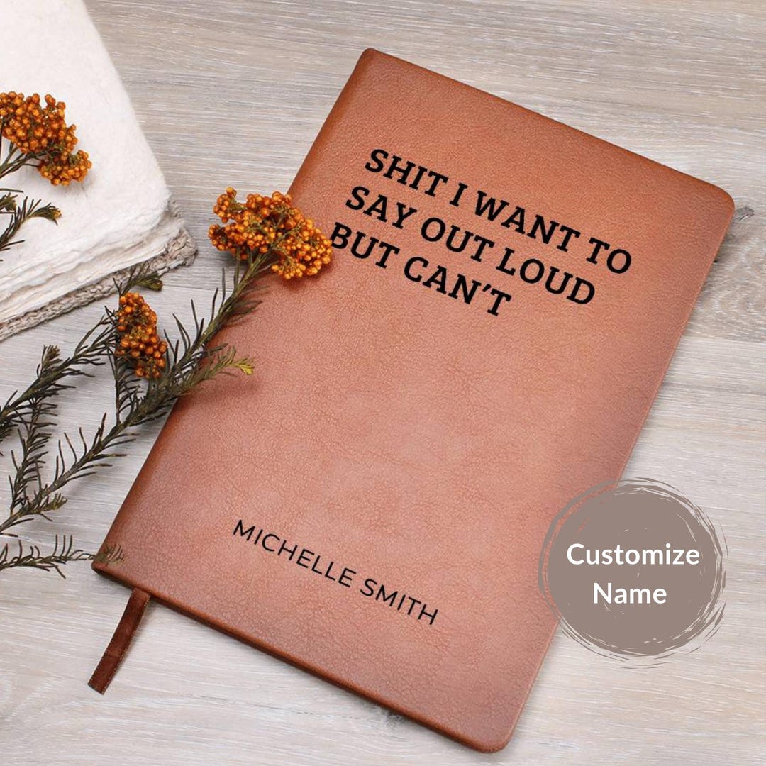 Coworker Gag Gift Leather Journal Sarcastic Notebook Office Humor ...