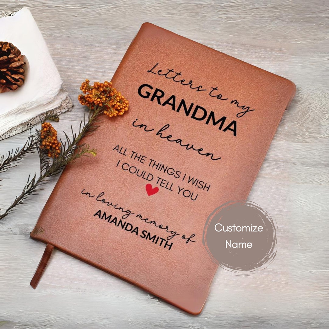 Loss of Grandma Sympathy Gift Letters to My Grandma in Heaven Grief ...