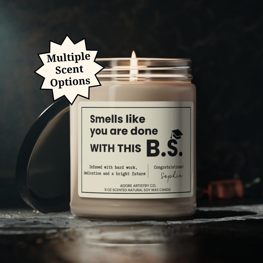 Smells Like Candle Personalized Bachelors Degree College Graduation ...