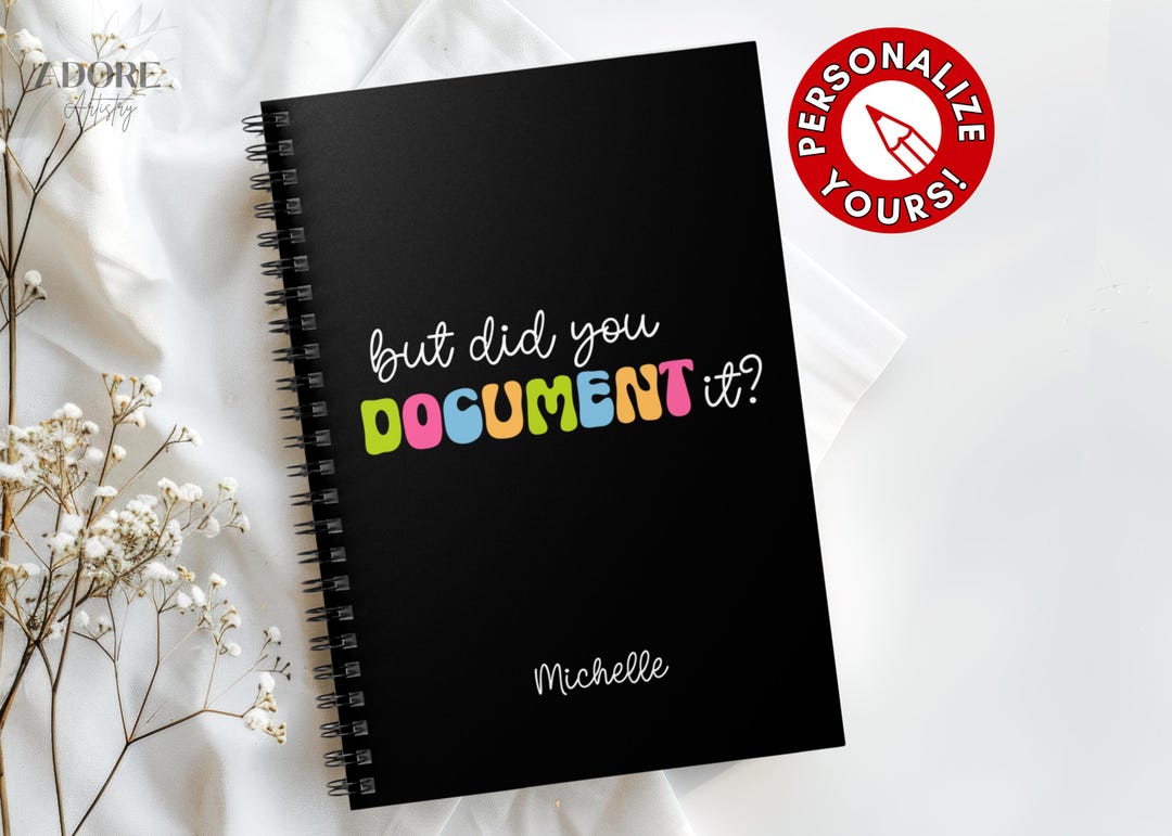 But Did You Document It Funny Work Notebook Human Resources HR Gift for ...
