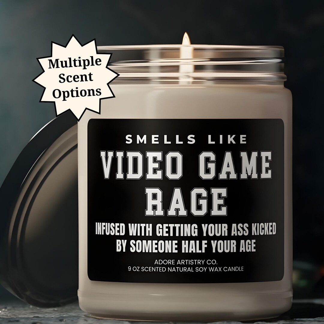 Smells Like Video Game Candle Funny Video Gamer Boyfriend Husband ...