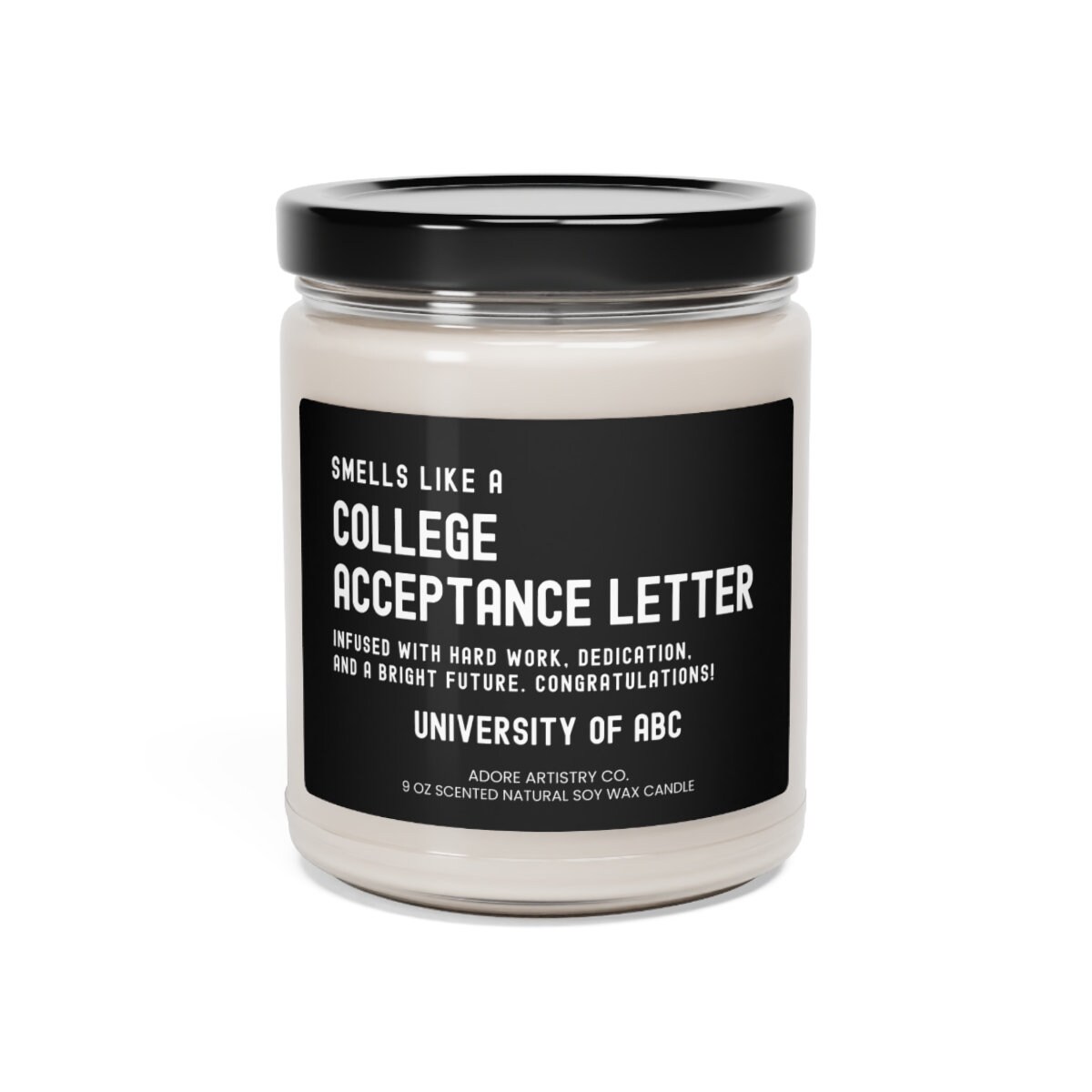 College Acceptance Letter Personalized Smells Like Candle Future ...