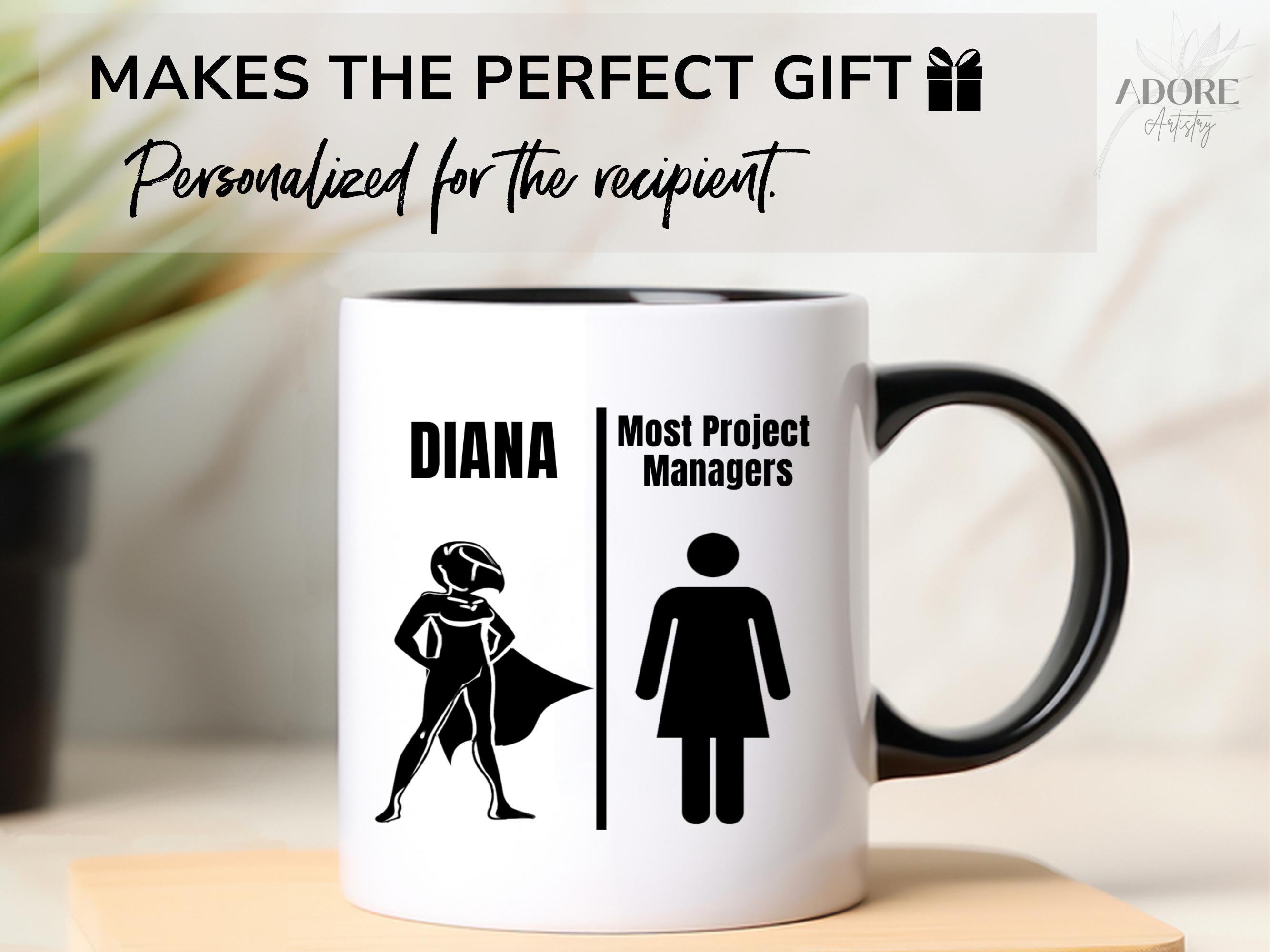 Funny Project Manager Gift Office Team Manager Coffee Mug Thank You ...