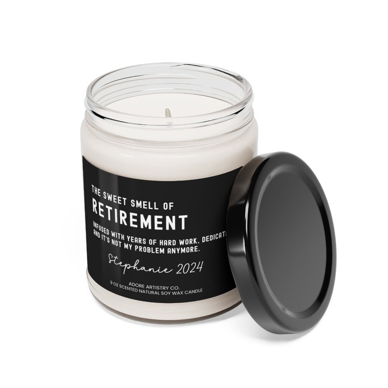 Custom Happy Retirement Gift Personalized Sweet Smell Like Retirement ...