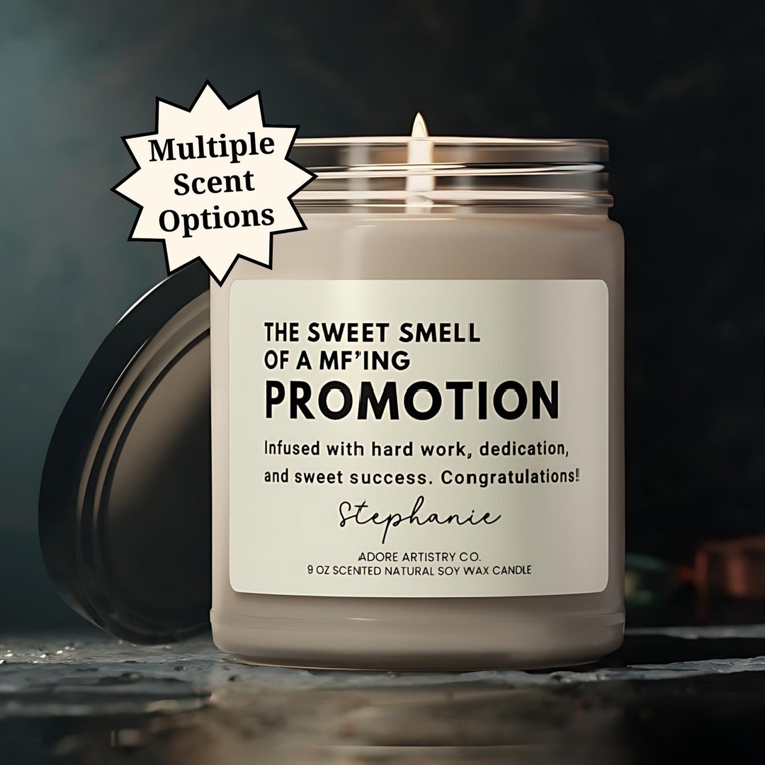 Sweet Smell Like Mf'ing Promotion Gift Candle Corporate Boss Coworker ...