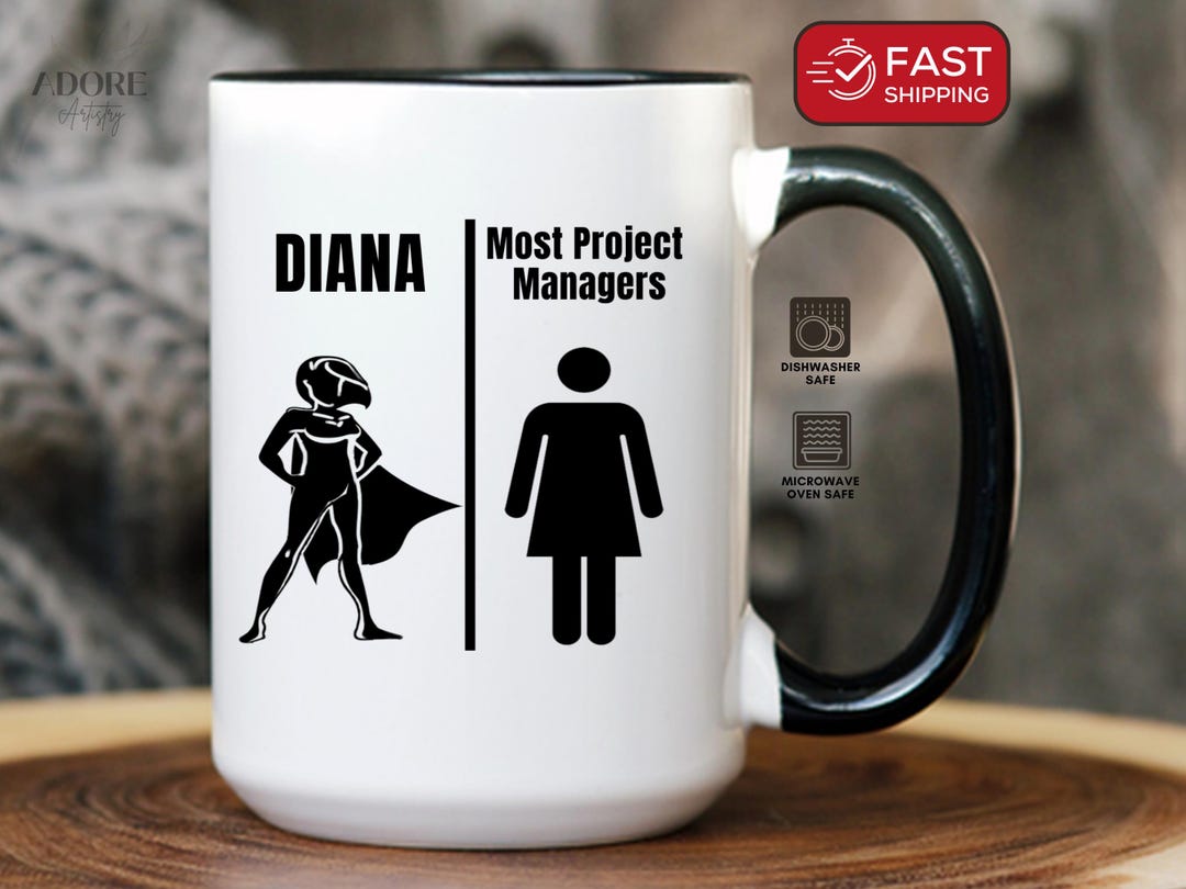 Funny Project Manager Gift Office Team Manager Coffee Mug Thank You ...