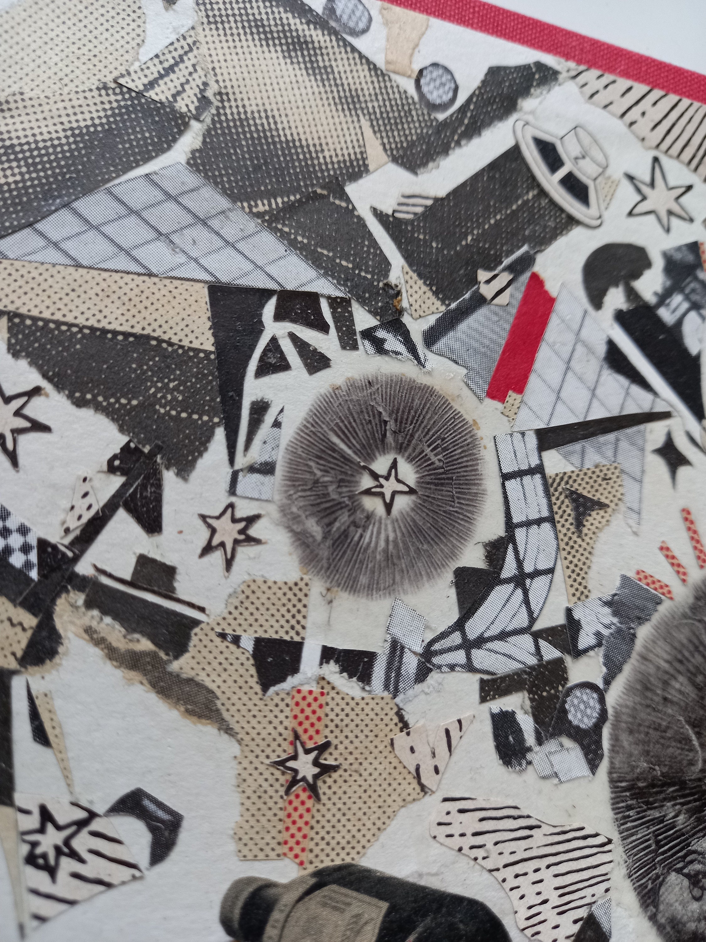Original Collage, 'stargazer', on Book Board. Signed by Artist - Etsy