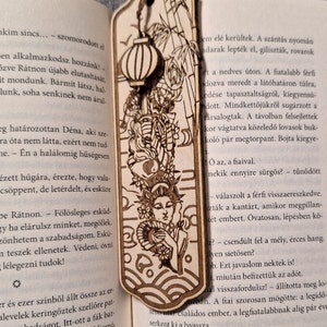 Handmade Japan Bookmark, Wooden Handcrafted Asian Bookmark, Land of the ...