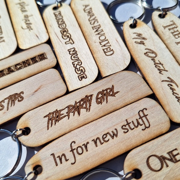 Shop Wooden Keychain - Etsy