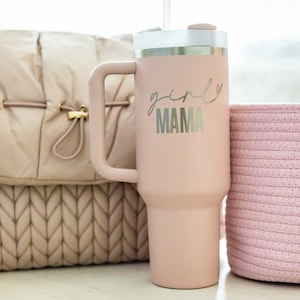 Engraved Pink Cup Pink Stanley Cup Stanley Girl Mom New Mom Gift Mom ...