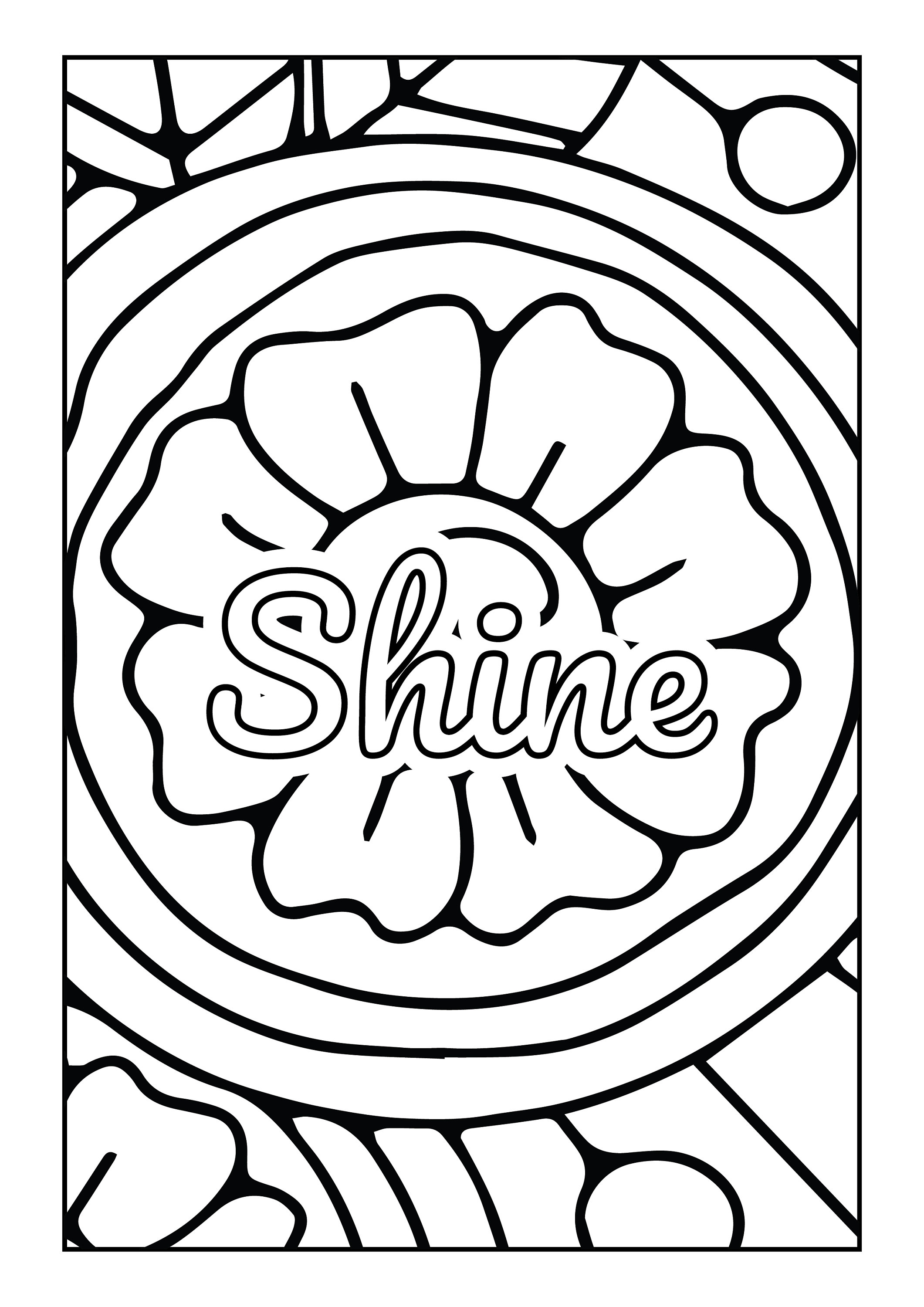 18 Inspirational Words Coloring Pages Motivational Words, Quotes for ...