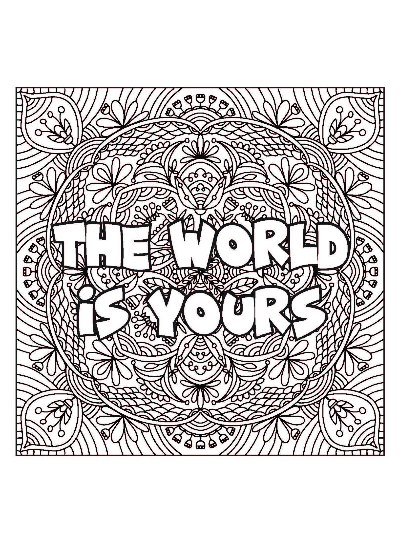 25 Motivational Coloring Pages Download & Print PDF-JPG. - Etsy