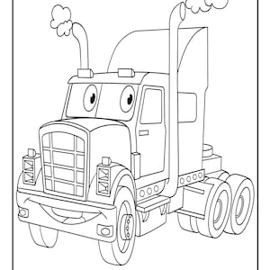 Cute Vehicle Coloring Pages Kids & Adults Part I - Etsy