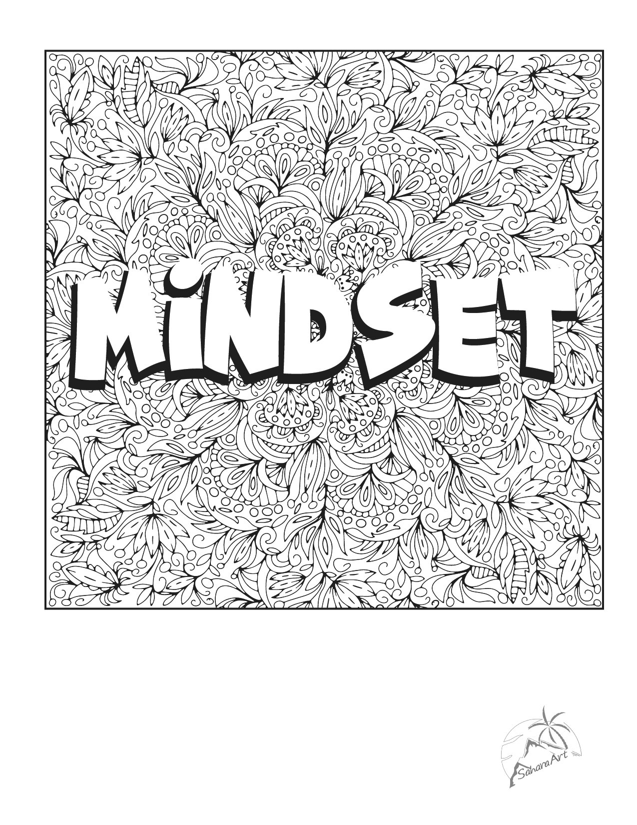 25 Motivational Coloring Pages PDF-JPG for Adults, Inspirational ...