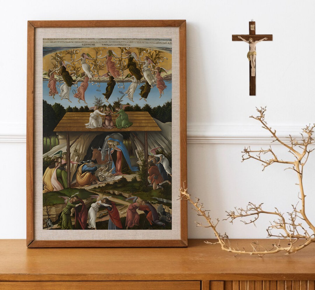 The Birth of Christ by Botticelli Jesus Christ Print Art Home Wall ...