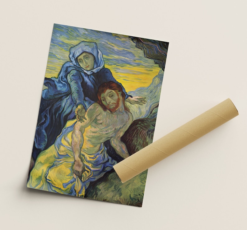 Vincent Van Gogh PIETA POSTER Jesus Christ Print Art Home Wall Decor ...