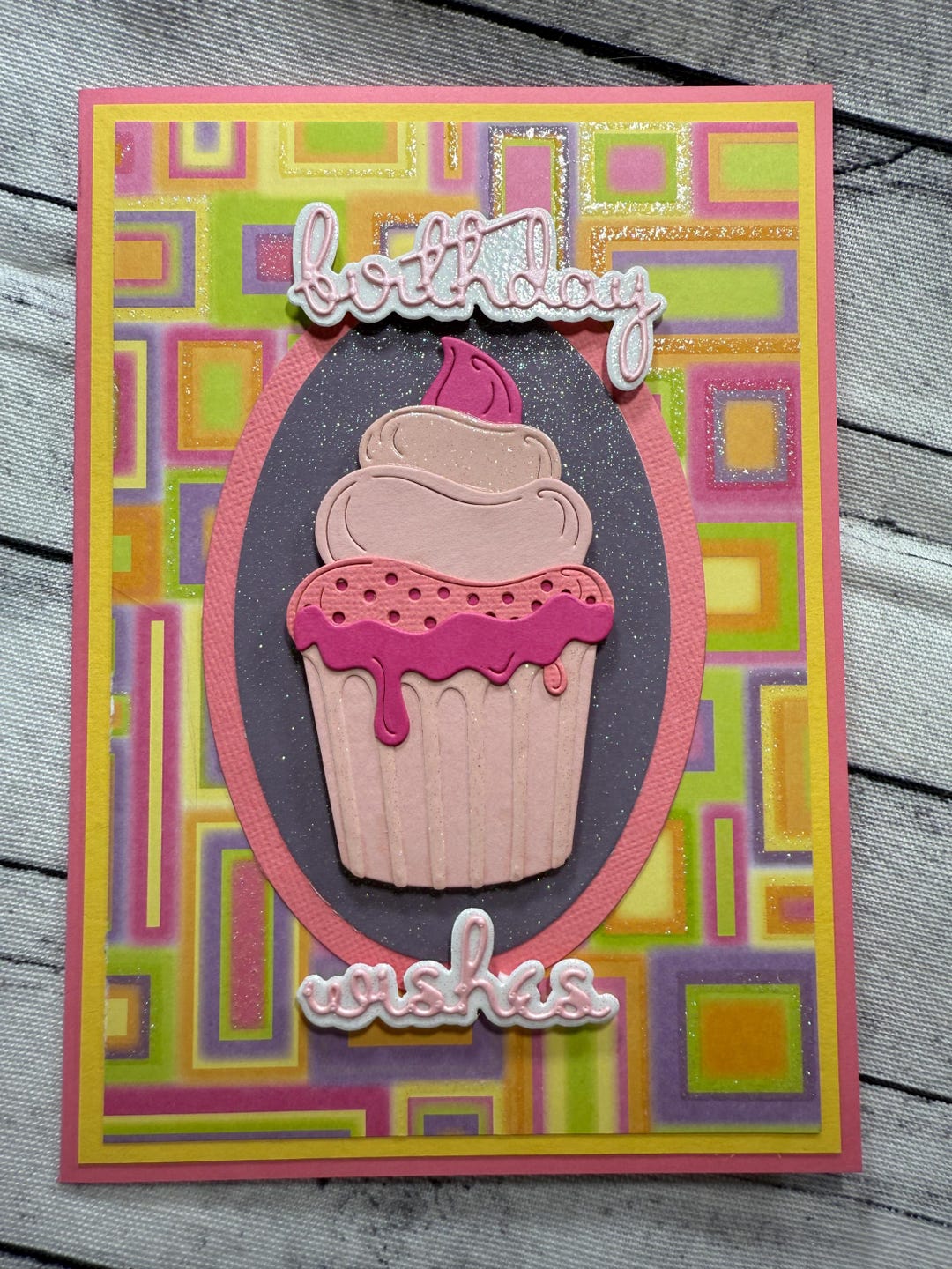 Big Cupcake Birthday Wishes - Etsy