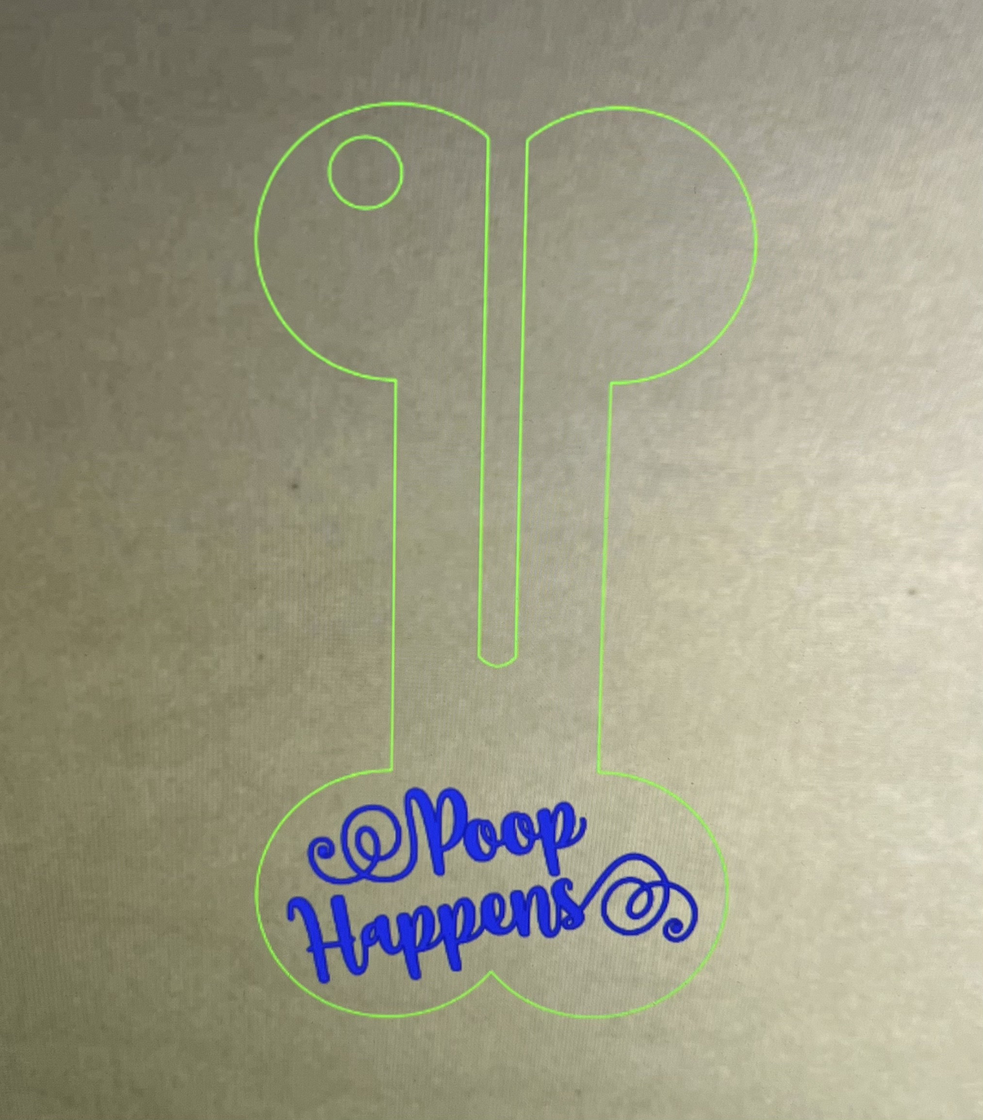 Digital SVG File Dog Poop Holder poop Happens Glowforge Ready - Etsy