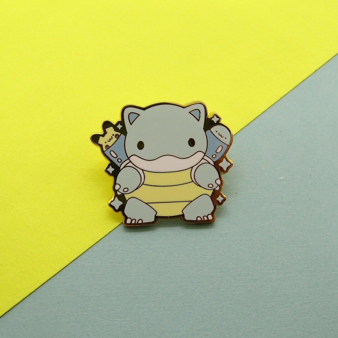 Pin's Tortank With Small Pikachu Pokémon Trendy Accessory Pin Hard ...