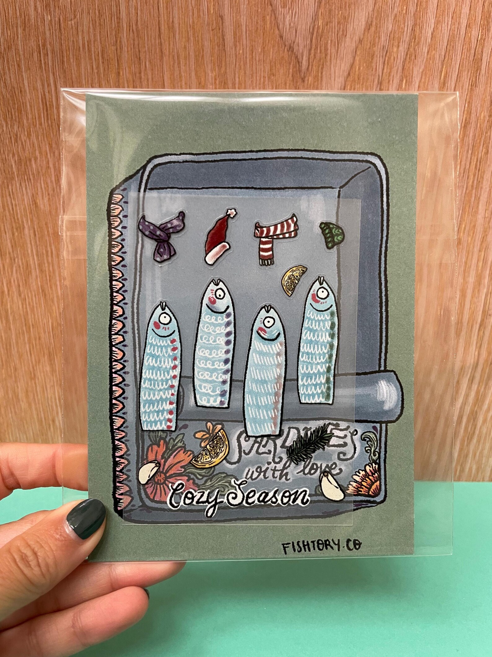 Customize Your Own Sardine Tin- Postcard and Sticker Set - Etsy