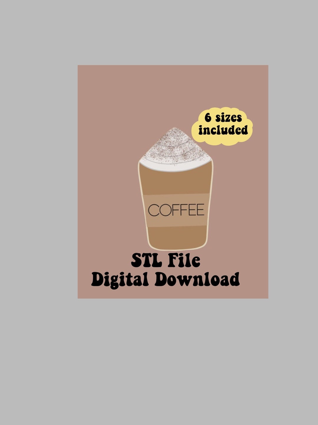 Frap Cookie Cutter STL File, Sugar Cookie Cutters STL File, Coffee Cup ...