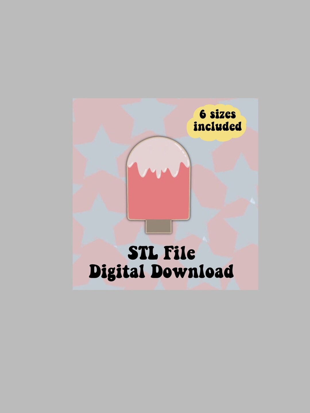 Ice Cream Cookie Cutter STL File, Popsicle Cookie Cutter Stl, Popsicle ...